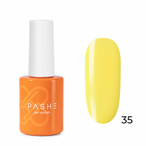 PASHE ATELIER цветной гель-лак №35 - "лазерный лимон" (9 МЛ)