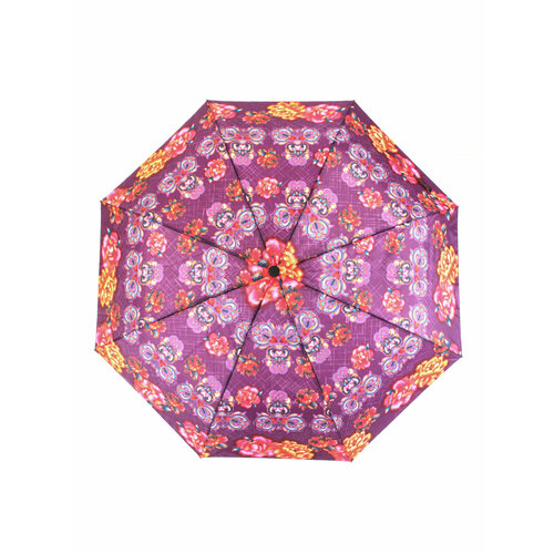 Мини-зонт Dolphin, полуавтомат, купол 99 см., 8 спиц, чехол в комплекте, для женщин, розовый