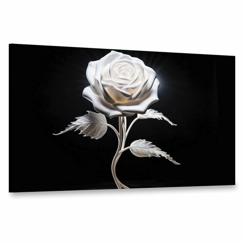 Интерьерная картина 100х60 "Скульптура роза"