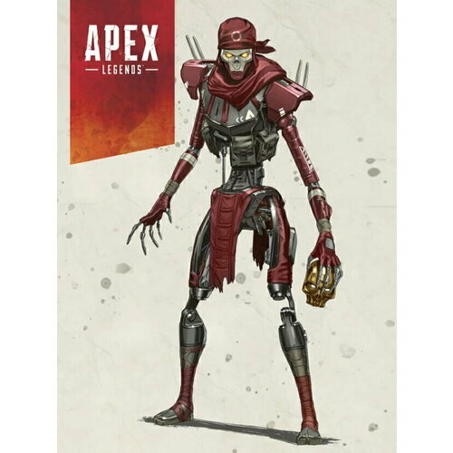Плакат, постер на бумаге Apex Legends-Revenant /игровые/игра/компьютерные герои персонажи. Размер 21 х 30 см