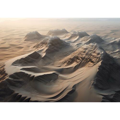 Постер - "Вулканические пустыни песка"на холсте/ А1 / в тубусе без рамы