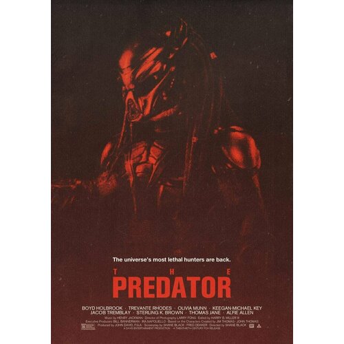 Плакат, постер на холсте Хищник (Predator, 1987г). Размер 21 х 30 см