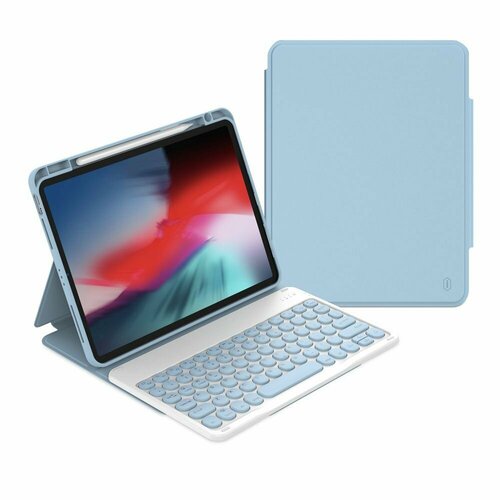 Чехол с клавиатурой для айпада WiWU Protective Keyboard на iPad Pro (10 поколения) 10.9 дюймов (2022 года) - Синий