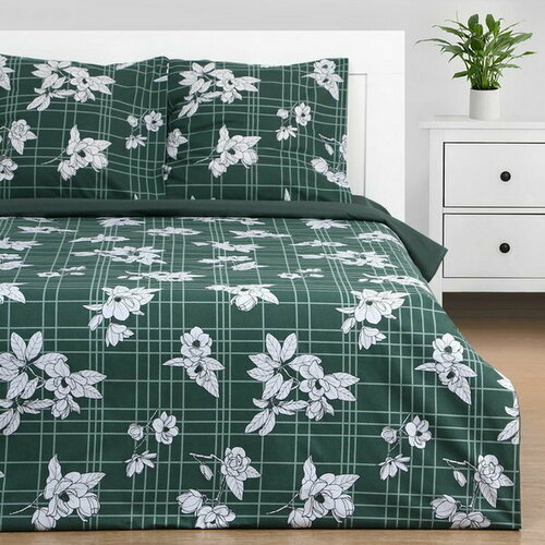 Постельное бельё Евро "Spring time" 200х217 см, 220х240 см, 70х70 см - 2 шт, поплин