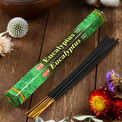Благовония "Eucalyptus. Эвкалипт ", 20 палочек в упаковке, шестигранник