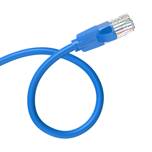 Патч корд метров голубой / интернет кабель UTP cat.6 RJ45 Vention Ethernet для свитч, ноутбука WiFi роутера арт. IBELH