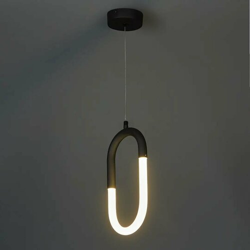 Светильник подвесной светодиодный «Кроко» 4 м² нейтральный белый свет цвет черный