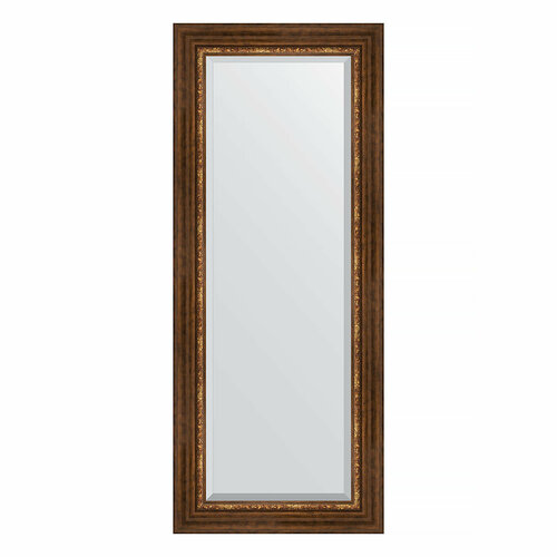 Зеркало с фацетом в багетной раме - римская бронза 88 mm