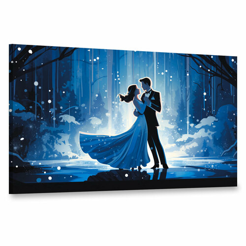 Интерьерная картина 100х60 "Снежное танго"