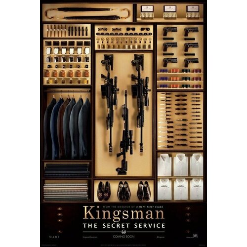 Плакат, постер на бумаге Kingsman: Секретная служба (Kingsman The Secret Service), Мэттью Вон. Размер 21 х 30 см