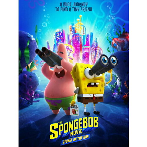 Плакат, постер на холсте SpongeBob/Губка Боб/комиксы/мультфильмы. Размер 30 х 42 см