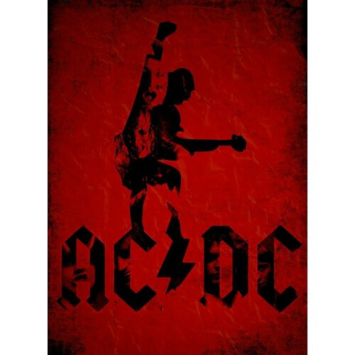 Плакат, постер на бумаге AC-DC/ЭйСи-ДиСи. Размер 21 х 30 см