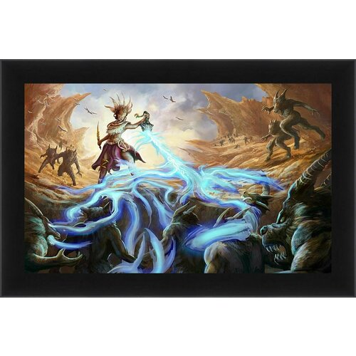 Плакат, постер на холсте Diablo III. Размер 30х42 см