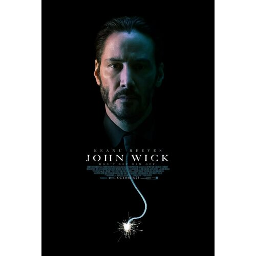 Плакат, постер на холсте Джон Уик (John Wick, 2014г). Размер 60 х 84 см