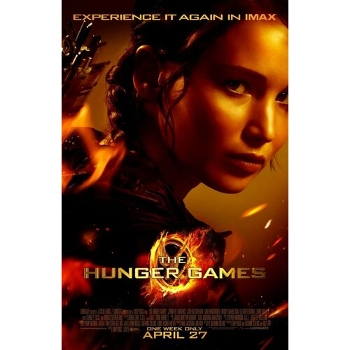 Плакат, постер на холсте Голодные игры (The Hunger Games, 2012г). Размер 60 х 84 см