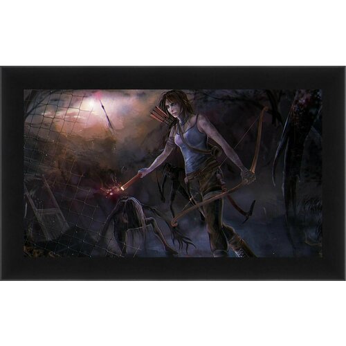 Плакат, постер на холсте Tomb Raider. Размер 60х84 см