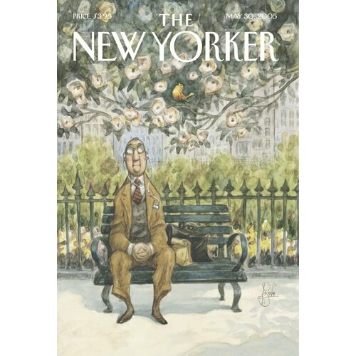 Плакат, постер на холсте The New Yorker (May. 30, 2005). Размер 60 х 84 см
