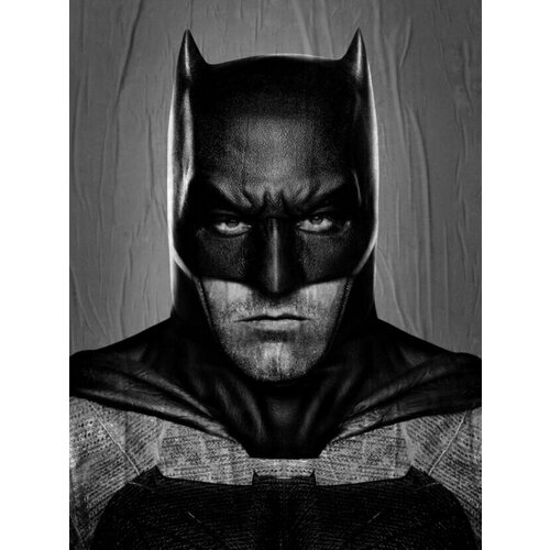 Плакат, постер на бумаге Batman/Бэтмен/черно-белый. Размер 30 х 42 см