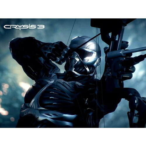 Плакат, постер на холсте Crysis 3/Крайзис 3/игровые/игра/компьютерные герои персонажи. Размер 42 х 60 см
