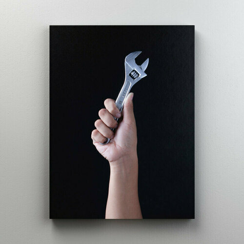 Интерьерная картина на холсте "Гаечный ключ", размер 22x30 см