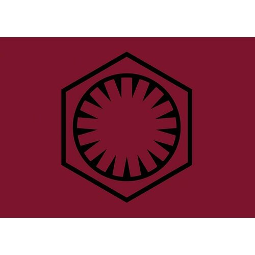 Плакат, постер на холсте Flag of the First Order. Размер 30 х 42 см