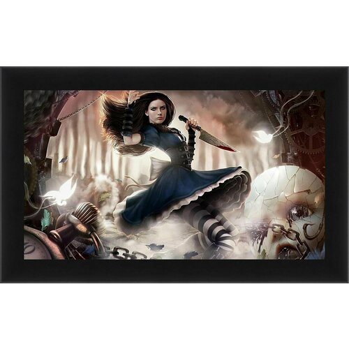 Плакат, постер на холсте Alice: Madness Returns. Размер 21 х 30 см