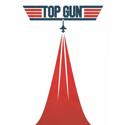 Плакат, постер на холсте Minimalism/Минимализм: Top Gun/искусство/арт/абстракция/творчество. Размер 21 х 30 см