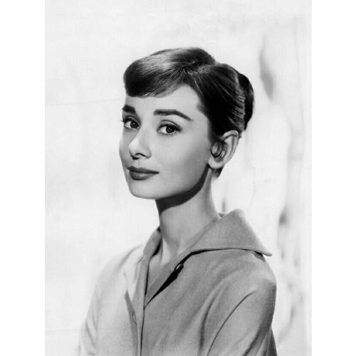 Плакат, постер на холсте Audrey Hepburn/Одри Хепбёрн/винтажный/ретро. Размер 21 х 30 см