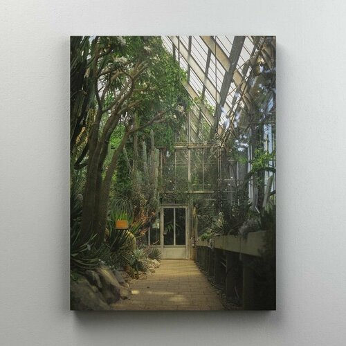 Интерьерная картина на холсте "Теплица волшебными растениями Хогвартс" размер 30x40 см