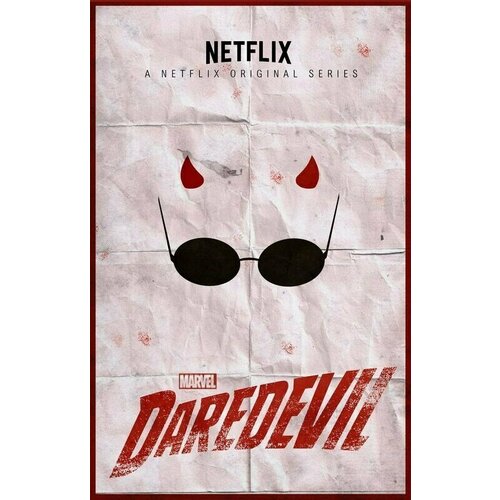 Плакат, постер на холсте Сорвиголова (Daredevil), Фил Абрахам, Стивен Серджик, Питер Хор. Размер 30 х 42 см