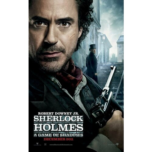Плакат, постер на бумаге Шерлок Холмс: Игра теней (Sherlock Holmes: A Game of Shadows, 2011г). Размер 21 х 30 см
