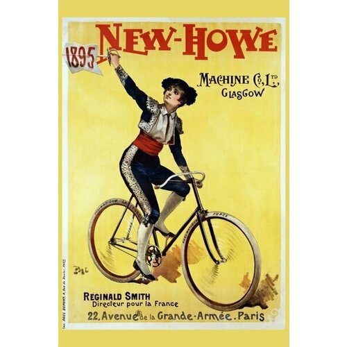 Плакат, постер на бумаге иностранный New Howe Poster by Pal. Размер 21 х 30 см