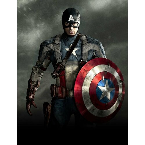 Плакат, постер на холсте The Avengers-Captain America/Мстители-Капитан Америка. Размер 21 на 30 см