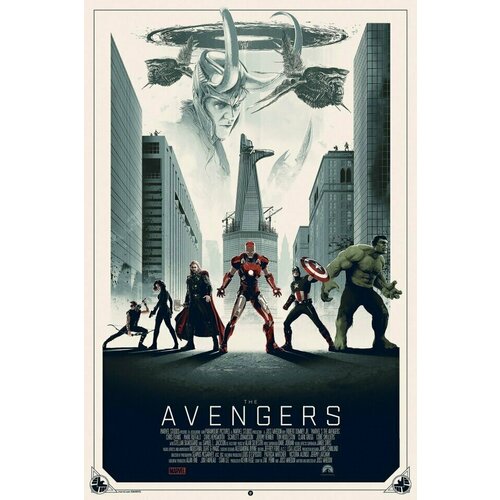 Плакат, постер на холсте The Avengers/Мстители. Размер 42 х 60 см