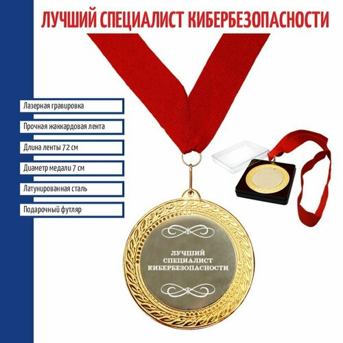 Подарки Сувенирная медаль "Лучший специалист кибербезопасности"