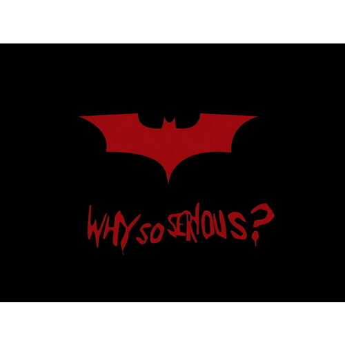 Плакат, постер на бумаге Batman: Why so serious?/Бэтмен/искусство/арт/абстракция/творчество. Размер 42 х 60 см