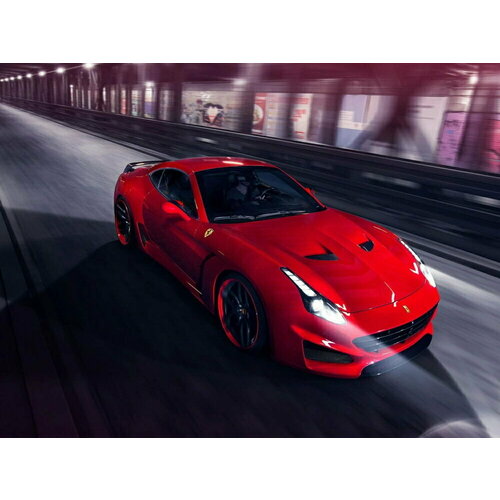 Плакат, постер на бумаге Ferrari/Феррари/авто/автомобиль/машина. Размер 42 х 60 см