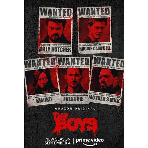 Плакат, постер на бумаге Пацаны (The Boys, с 2019г ). Размер 30 х 42 см