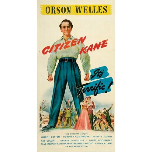 Плакат, постер на бумаге Citizen Kane, Гражданин Кейн. Размер 21 х 30 см