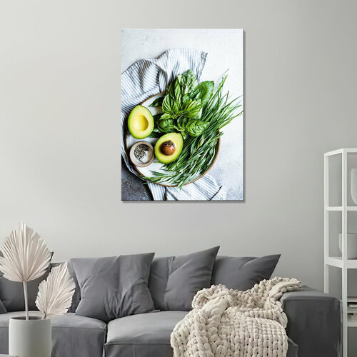 Картина/Картина на холсте для интерьера/Картина на стену/Картина для кухни/ - Авокадо зелень3 30х40