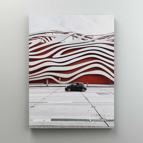 Интерьерная картина на холсте "Автомобильный музей Петерсена в Лос-Анджелесе" размер 22x30 см
