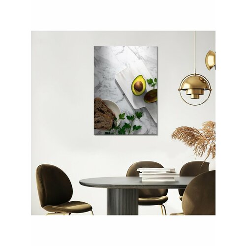 Картина на холсте с подрамником Спелый авокадо для тоста 50х70