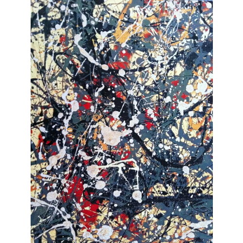 Плакат, постер на холсте Pollock Jackson/Поллок Джексон-Без названия/искусство/арт/абстракция/творчество. Размер 30 х 42 см