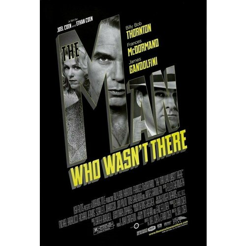Плакат, постер на бумаге Человек, которого не было (The Man Who Wasn t There), Джоэл Коэн, Итан Коэн. Размер 21 х 30 см