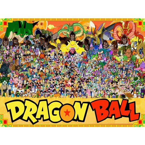 Плакат, постер на холсте Dragon ball, Жемчуг дракона. Размер 21 х 30 см