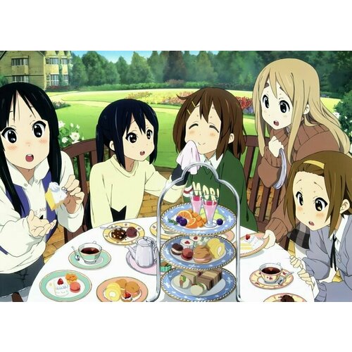 Плакат, постер на бумаге K-On. Кэйон. Размер 42 х 60 см