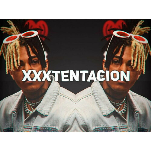 Плакат, постер на холсте XXXTentacion/музыкальные/поп исполнитель/артист/поп-звезда/группа. Размер 42 х 60 см