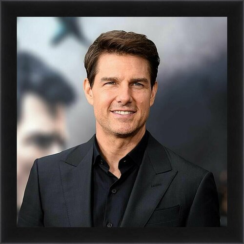 Плакат, постер на холсте Том Круз. Tom Cruise. Размер 60 х 84 см
