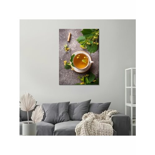 Картина на холсте с подрамником Липовый чай 60х80