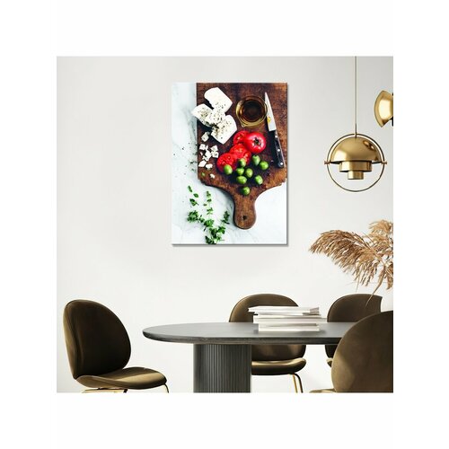 Картина на холсте с подрамником Брынза с томатами 60х80
